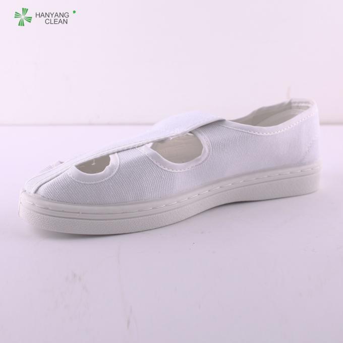 PVC Outsole Food Industry Footwear , Dustproof White Esd Shoes With ...