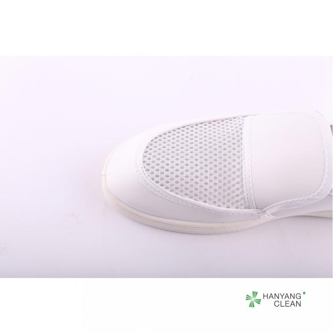 Cleanroom White breathable PVC sole anti slip antistatic leather lab ...