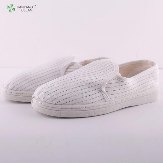 Breathable Cleanroom Safety Shoes , Canvas Fashion Esd Approved Shoes