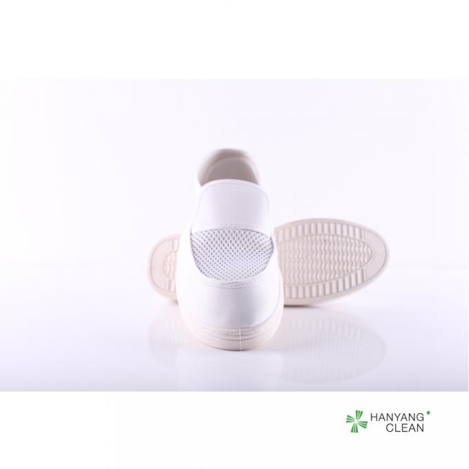 Cleanroom White PVC sole anti slip antistatic working leather shoe esd ...