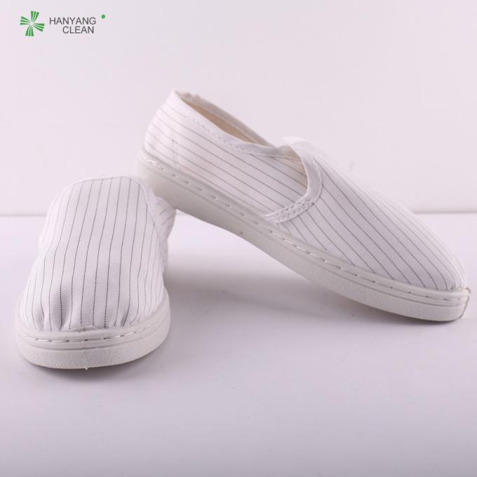 Breathable Cleanroom Safety Shoes , Canvas Fashion Esd Approved Shoes