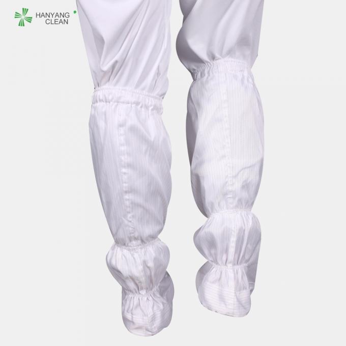 ESD PU Long Clean Room Booties With 10e6-10e7Ohm Surface Resistance