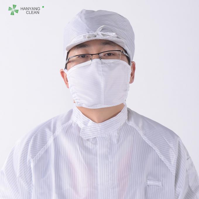 Cleanroom Surgical Reusable Anti Static Mask For Electric Industry Electron