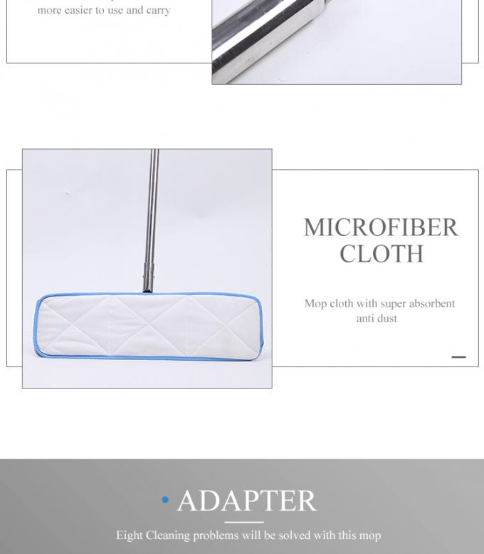 antistatic esd cleanroom cleaning flat floor mop