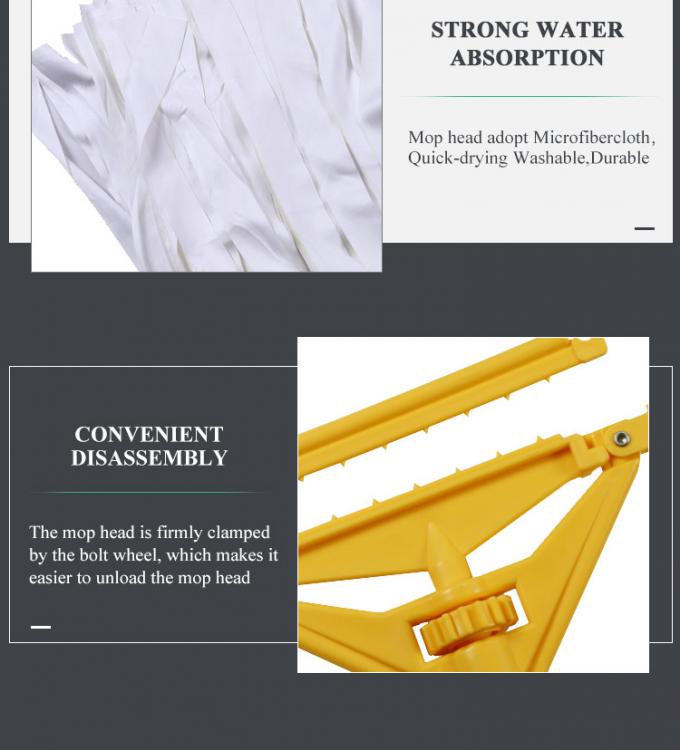 Lightweight Quickly Drying Microfiber Easy Cleanroom autoclavable Floor Mop