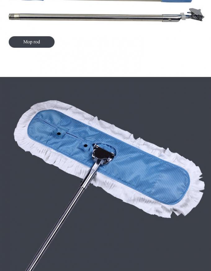 Anti Static ESD Clean Room Mops Easy To Change With 90cm Handle Length