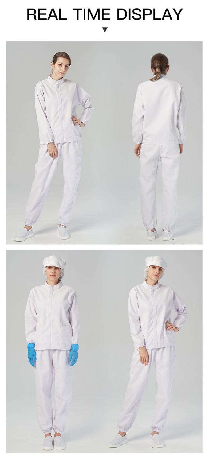 Comfortable Soft Dust Free Food Processing Uniform Anti Static ESD Food ...