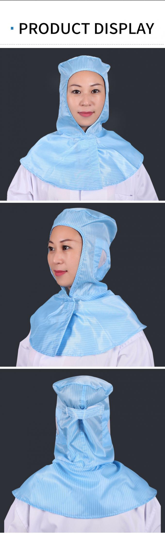Mesh Breathable Dustproof Antistatic ESD Hat For Factory Workshop Cleanroom
