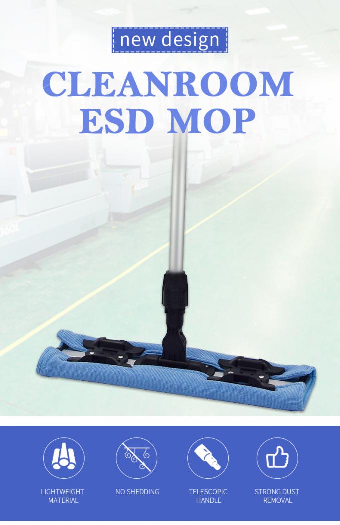 Industrial ESD Flat Clean Room Mops Microfiber Mop Cloth Anti Static