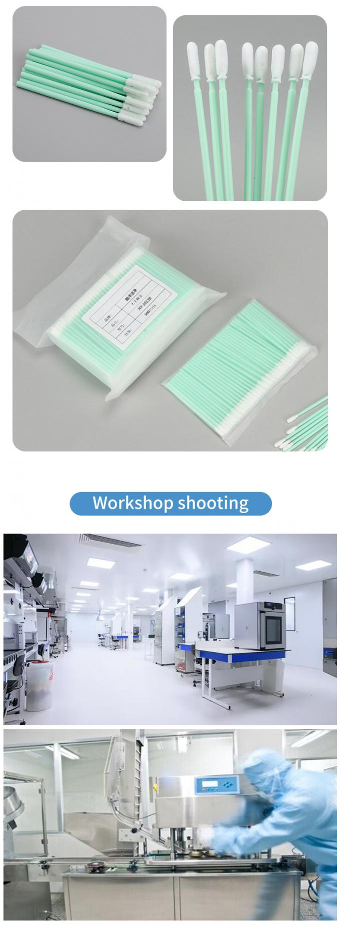 Rectangle Head Industrial Cleanroom Foam Swab For Printer Head Cleaning