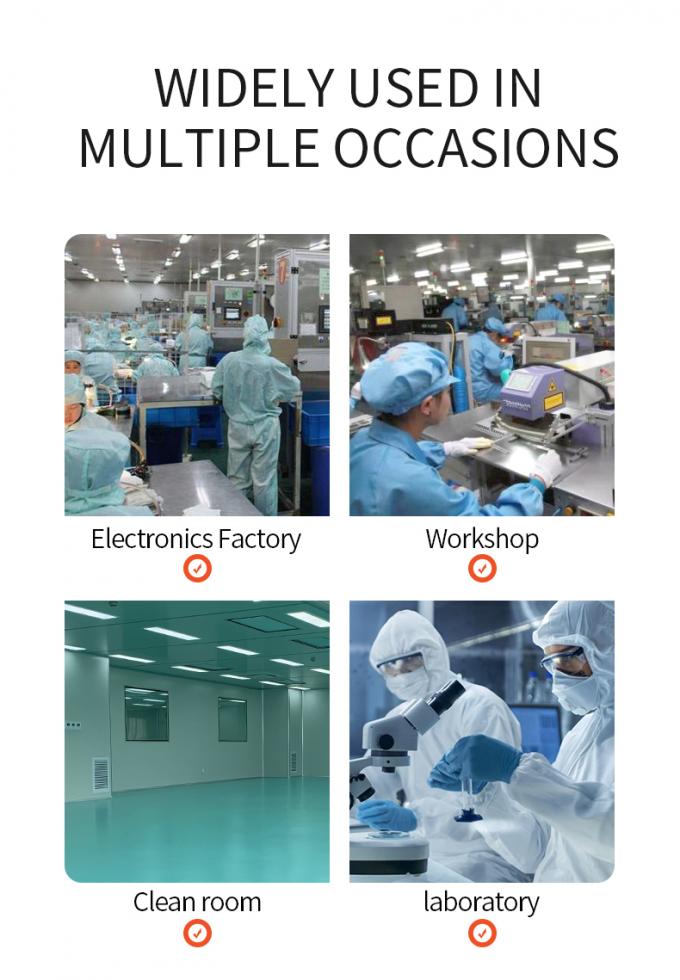 Dustproof Anti Static Cleanroom Pocket PVC Material ESD Bag