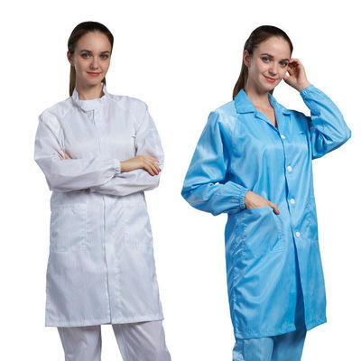 Reusable ESD Anti Static Garments Gown For SMT Workshop