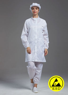 Stand Collar Disposable Lab Coats Multi Color Antistatic Protective ...