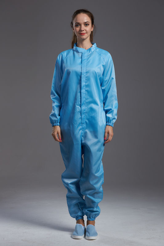 Anti static ESD blue color resuable autoclavable coverall garments ...