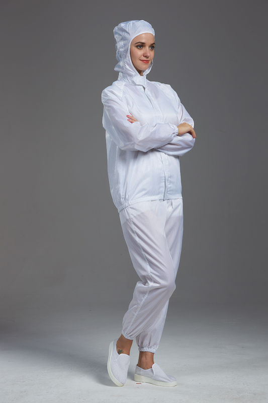 Food Processing Garment Resuable Combed Fabric yellow hooded jacket and ...