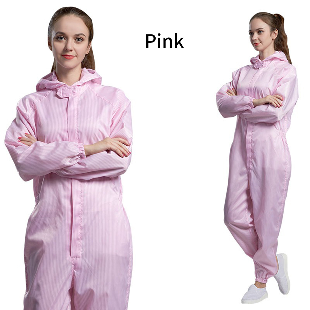 Anti-Static ESD Cleanroom Coverall for Pharma & Electronics