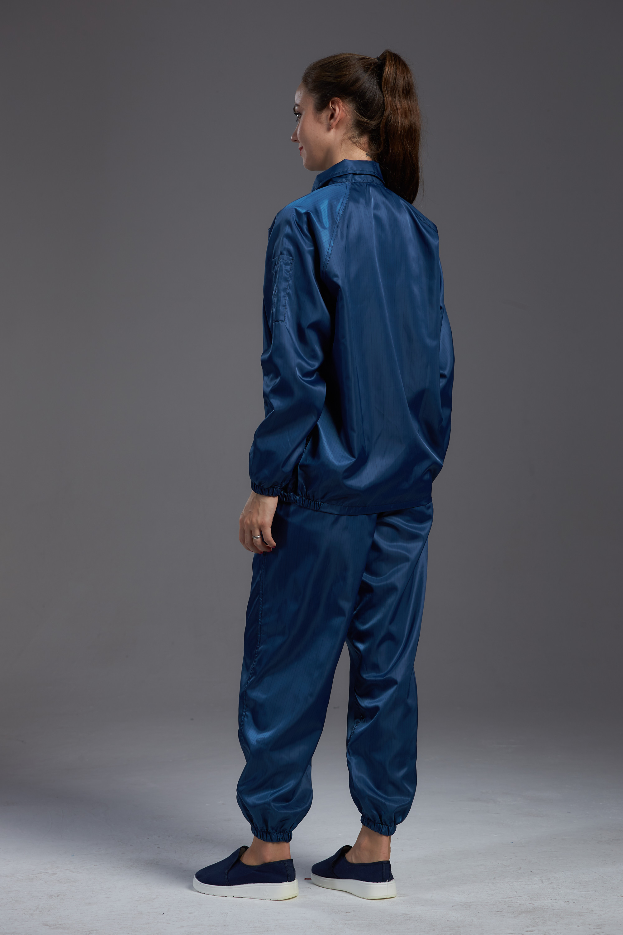 Electronic industry used Anti Static ESD Jacket and pants dark blue ...