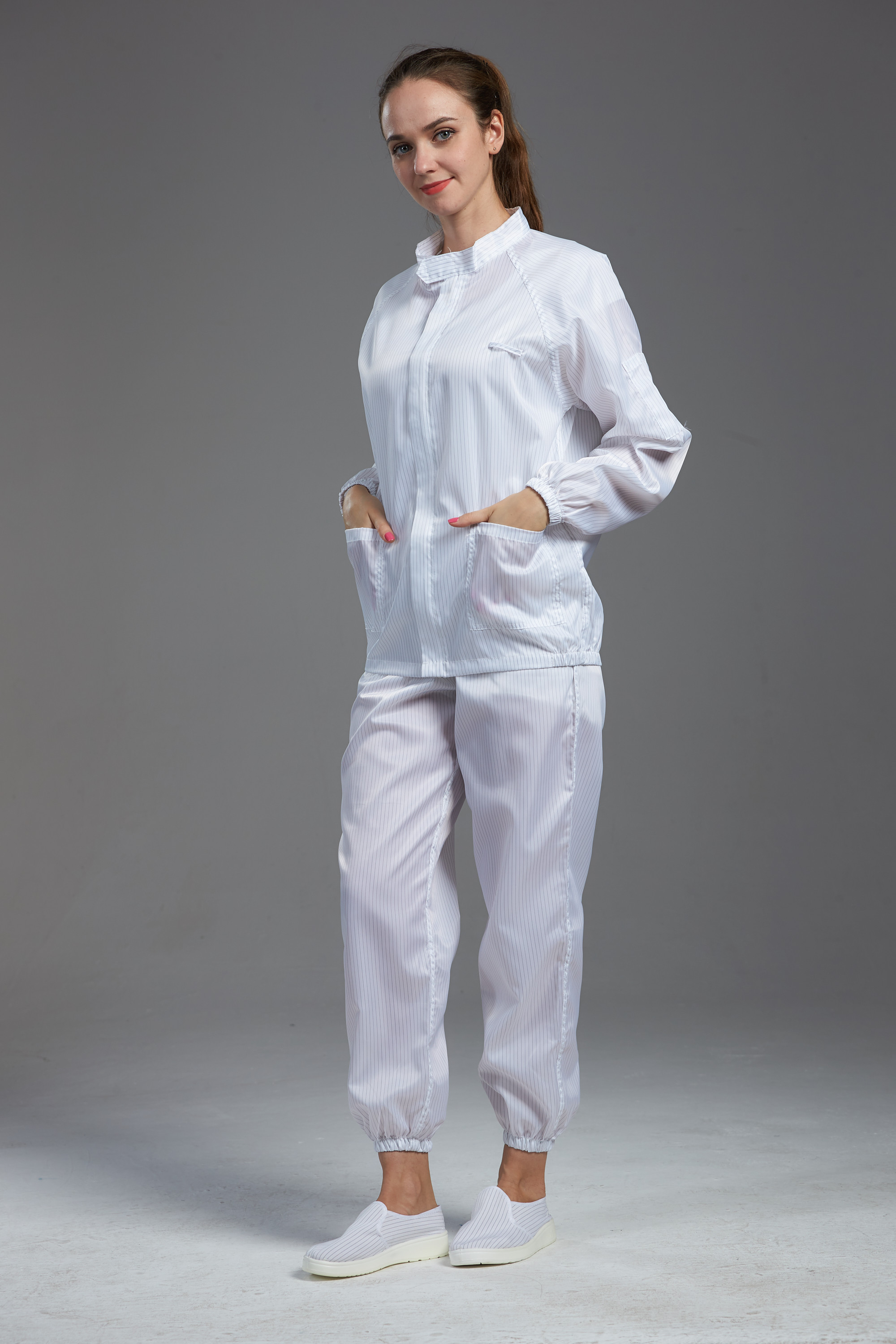Anti Static Esd Garments white color jaket and pants dust free for ...