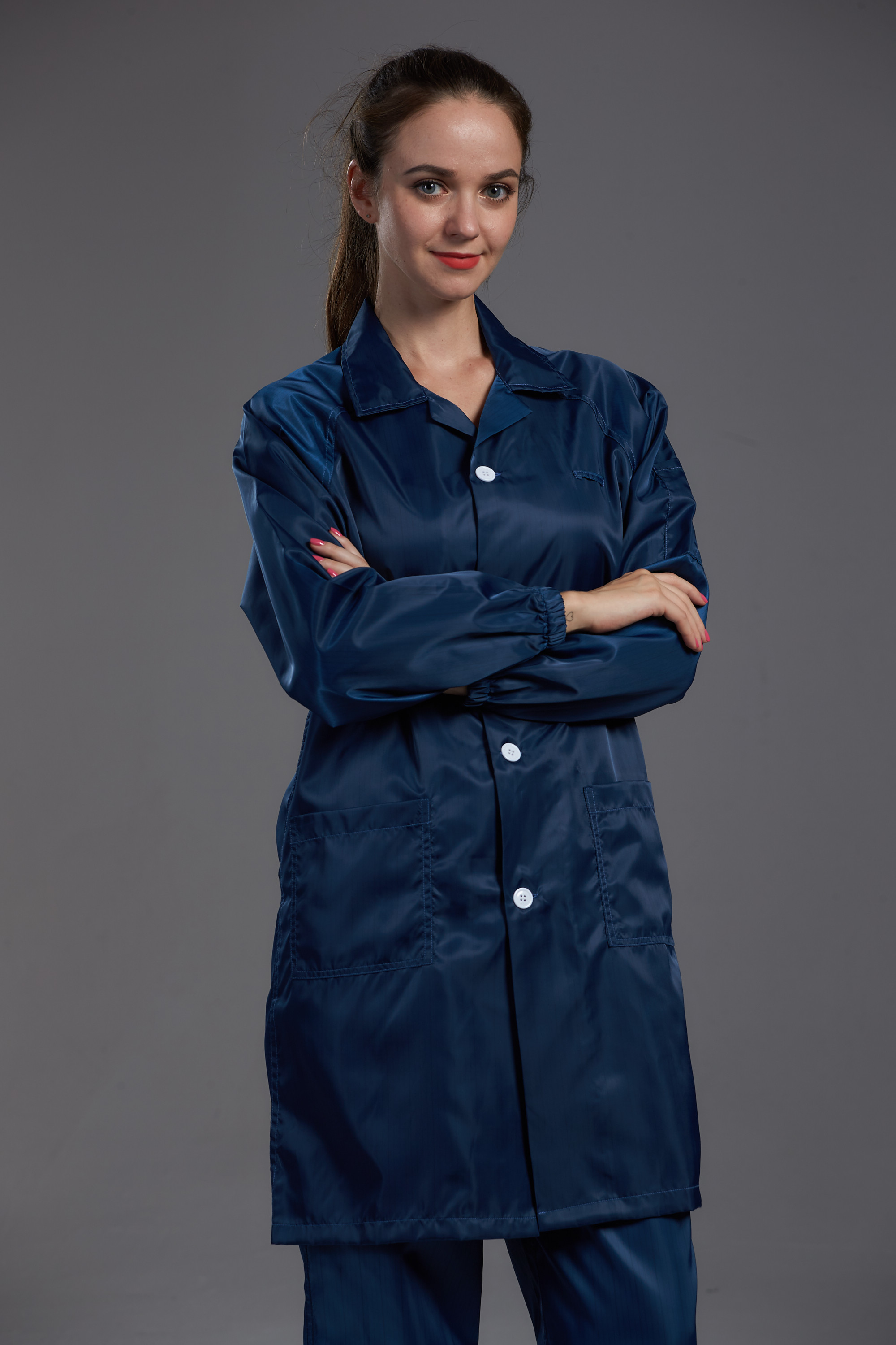 Industrial Clean Room Uniforms , Dust Proof Suit Safety And Comfortable