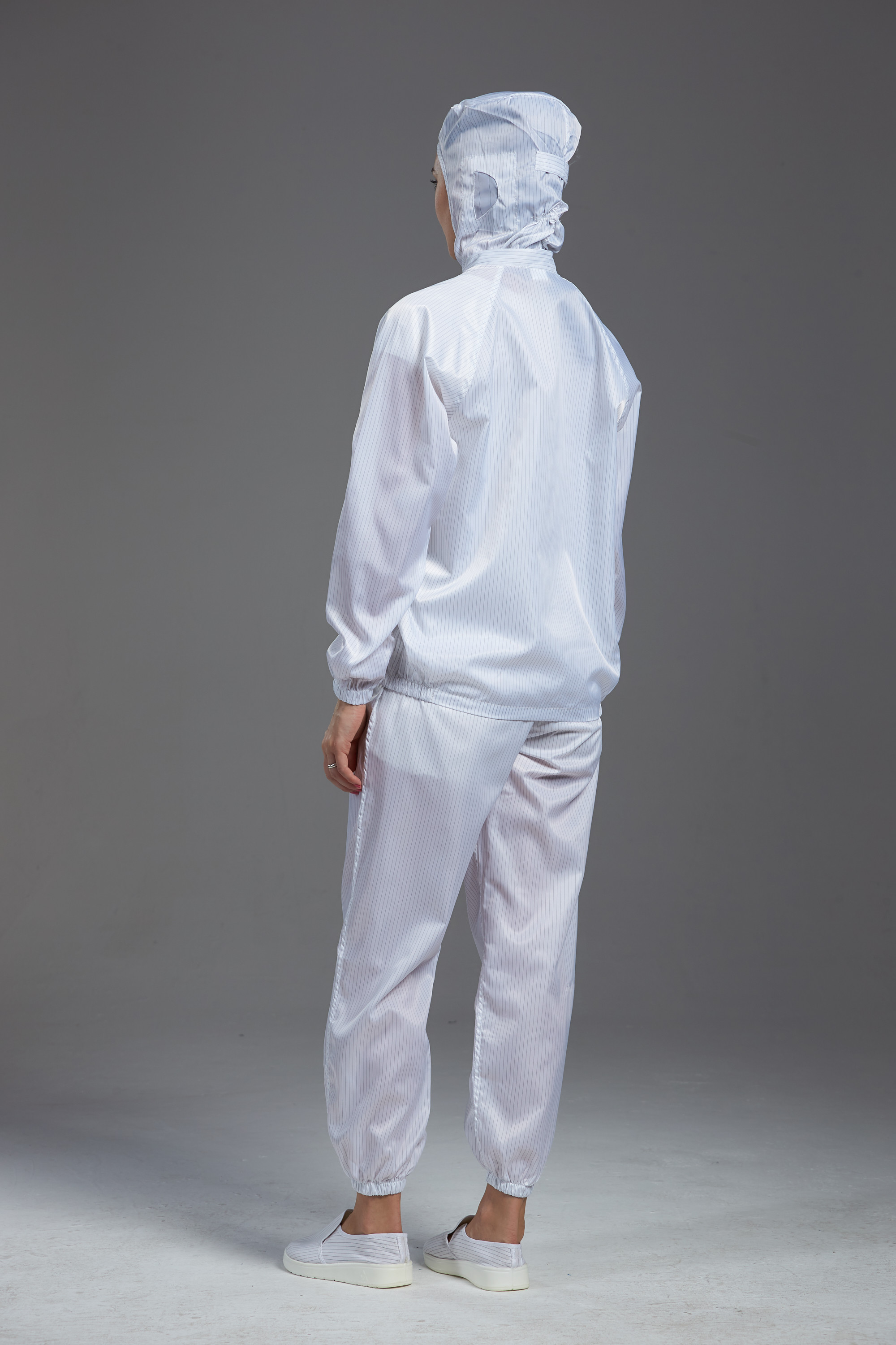 Food Processing Garment Resuable Combed Fabric yellow hooded jacket and ...