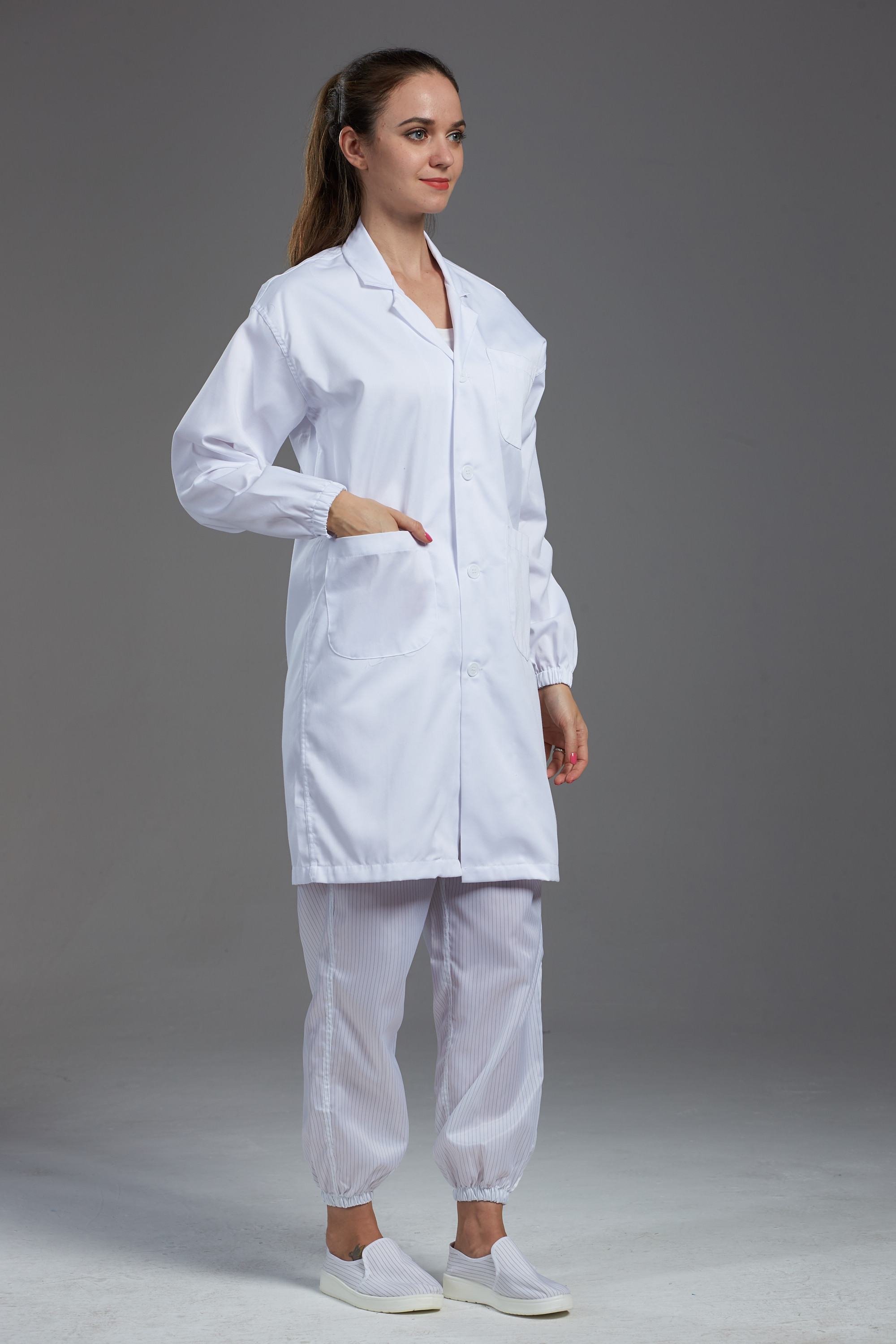 Anti Static Esd Food Processing Clothing With 10E7-10E11 Ohm Surface ...