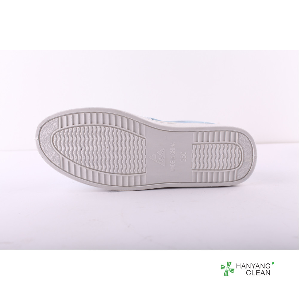 Blue Dual Density PVC Sole Cleanroom Antistatic ESD Shoes