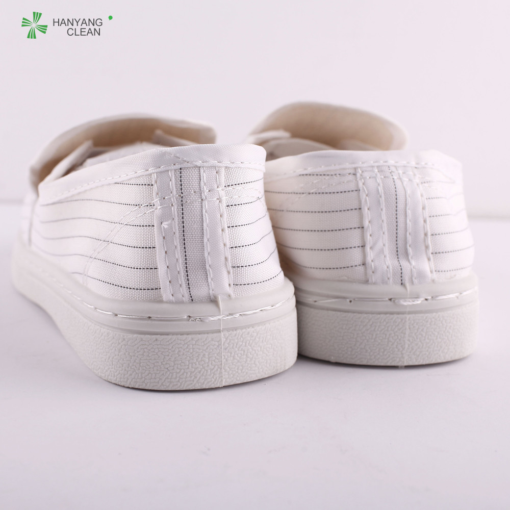 White PVC rubber unisex canvas footwear soft Sole Antistatic dust free ...