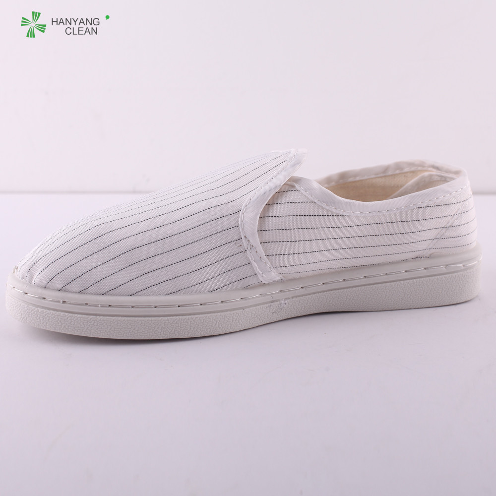 White PVC rubber unisex canvas footwear soft Sole Antistatic dust free ...