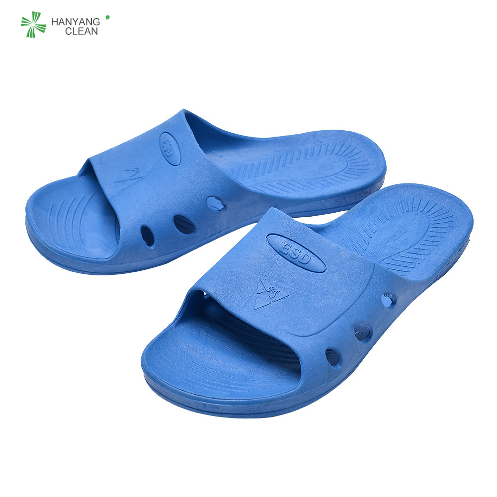 Cleanroom Unisex Anti Static Sandals , Clean Room Slippers With SPU Sole