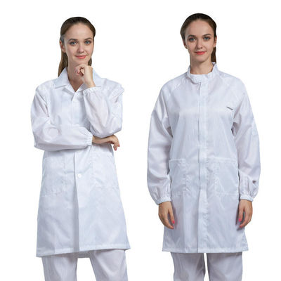 Custom Cleanroom Anti Static Garments Dustproof Waterproof Esd Smock Gown