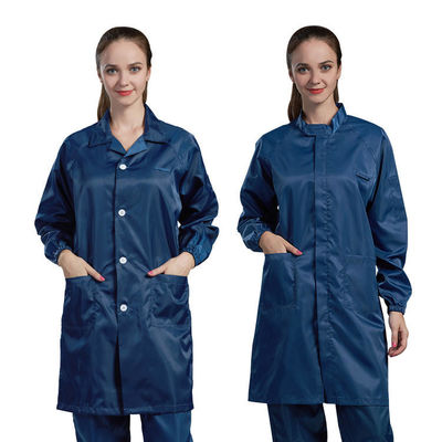 Custom Cleanroom Anti Static Garments Dustproof Waterproof Esd Smock Gown
