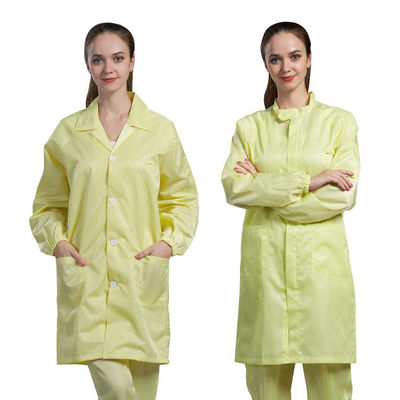 Custom Cleanroom Anti Static Garments Dustproof Waterproof Esd Smock Gown