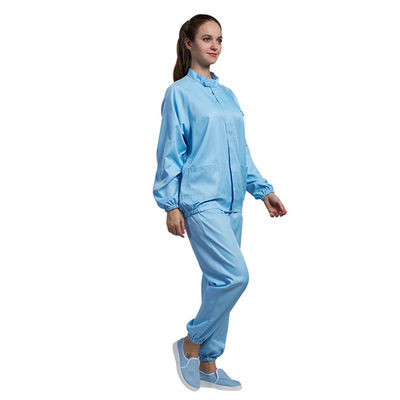 Dust Free ESD Antistatic Cleanroom Clothing Food Processing Uniform