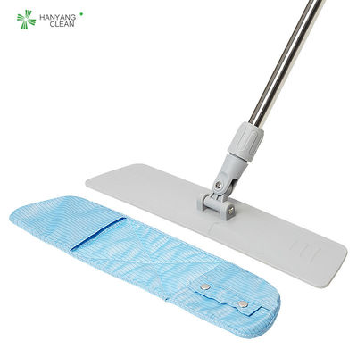 ESD Cloth Stainless Steel Mop Autoclavable For High Level Cleanroom